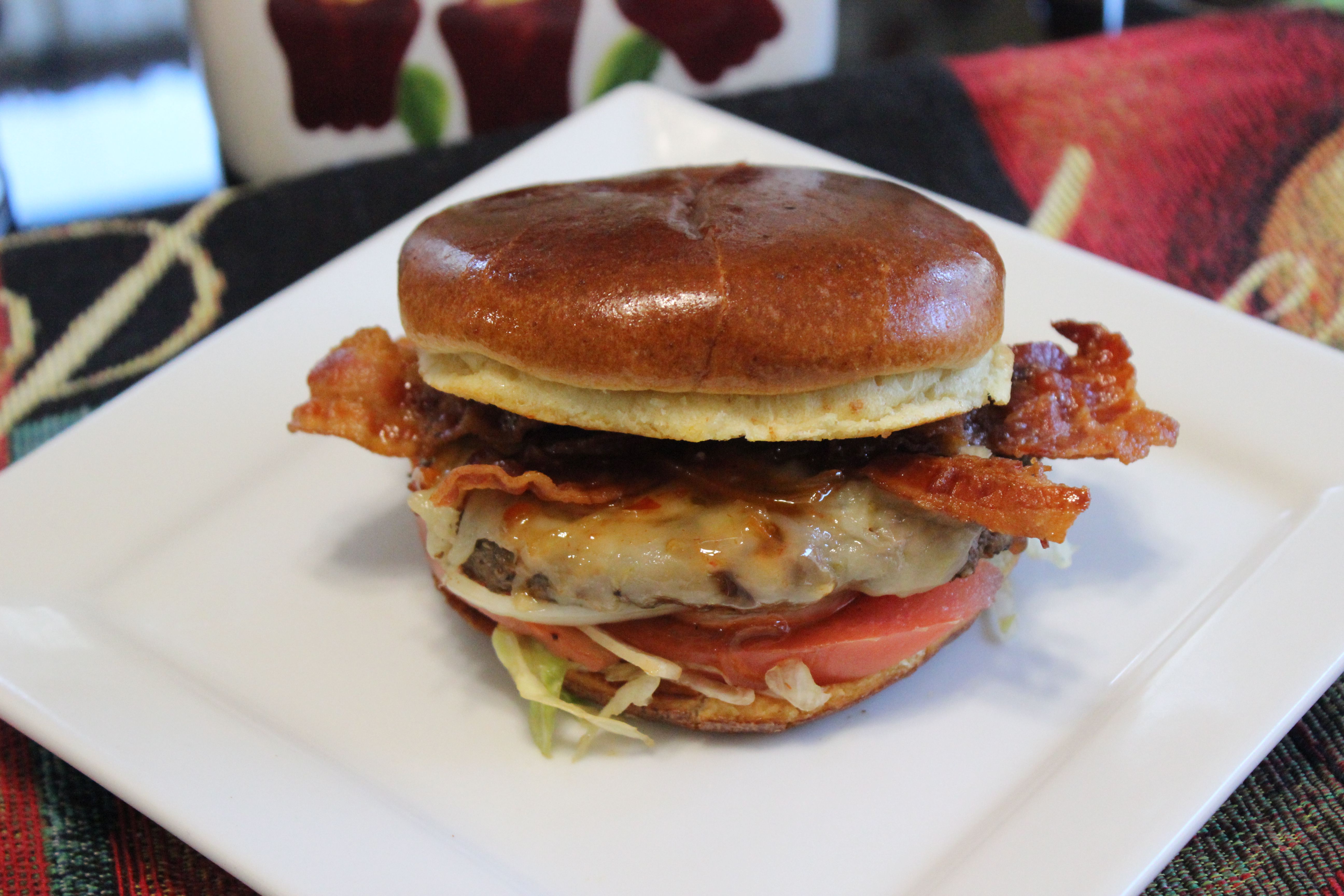 sweet & spicy sriracha burger – Denson's Catering